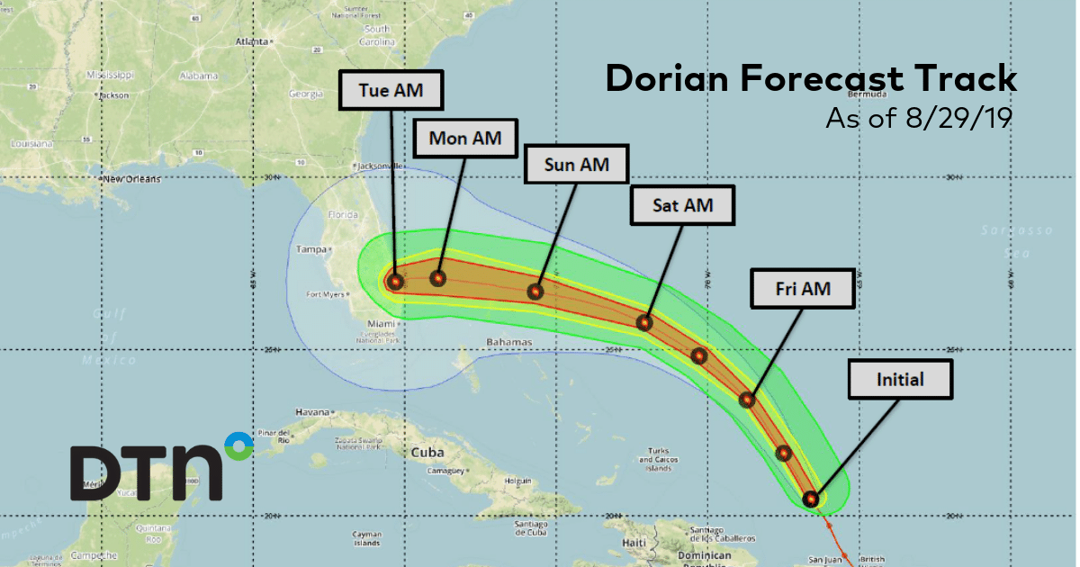 Assessing Hurricane Dorian scenarios for oil & gasoline - DTN